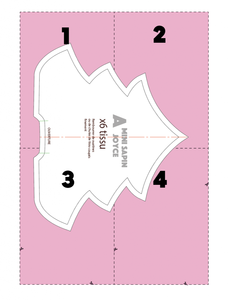 tuto couture facile : patron du sapin tissu gratuit (blog couture)